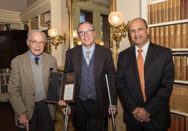 Family and friends celebrate professorships established by Ted Roberts ...