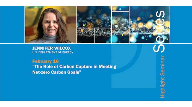 Andlinger Center Highlight Seminar: Jennifer Wilcox, U.S. Dept. of ...